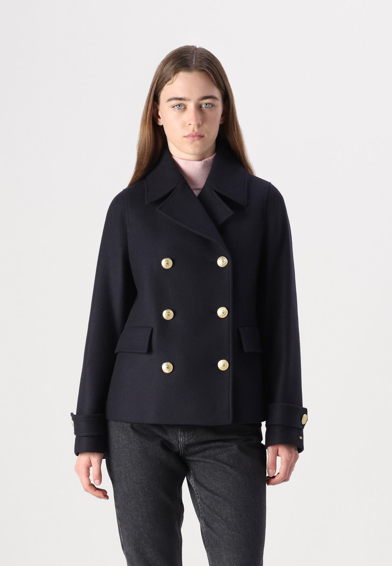 Tommy Hilfiger PEACOAT - Short coat - desert sky/dark blue - Zalando.co.uk