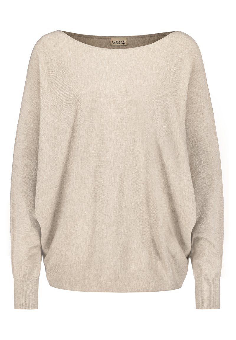 Sublevel SUBLEVEL FEIN - Strickpullover - beige - Zalando.de