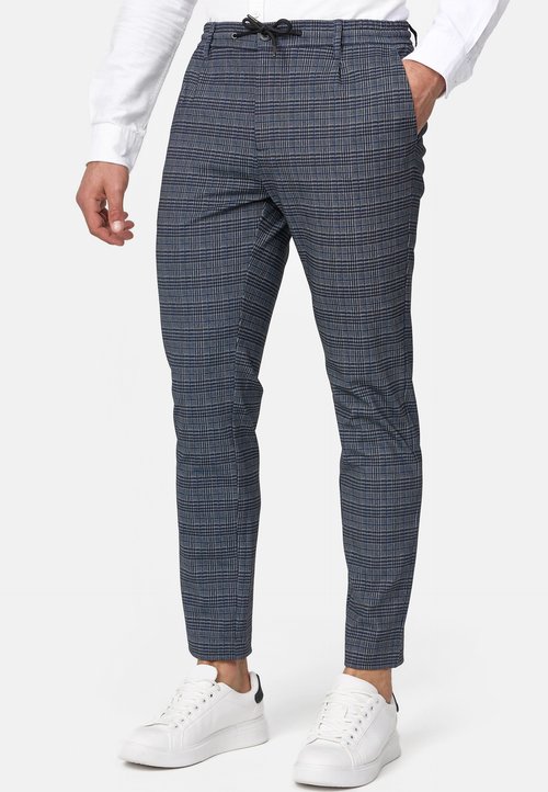 Only & Sons ONSMARK TAP CHECK PANT - Broek - dress blues/donkerblauw ...
