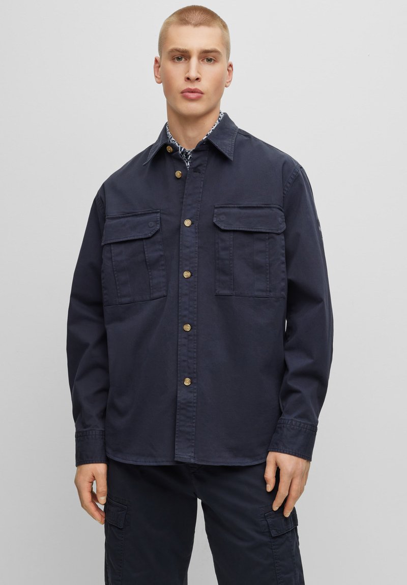 BOSS LISEL - Hemd - dark blue four/dunkelblau - Zalando.ch