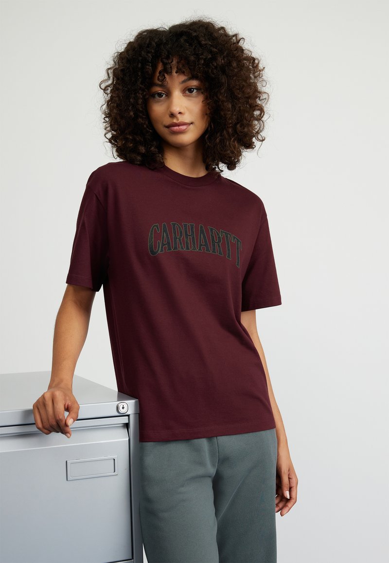 Carhartt WIP SCRIPT - T-Shirt print - amarone/bordeaux - Zalando.ch