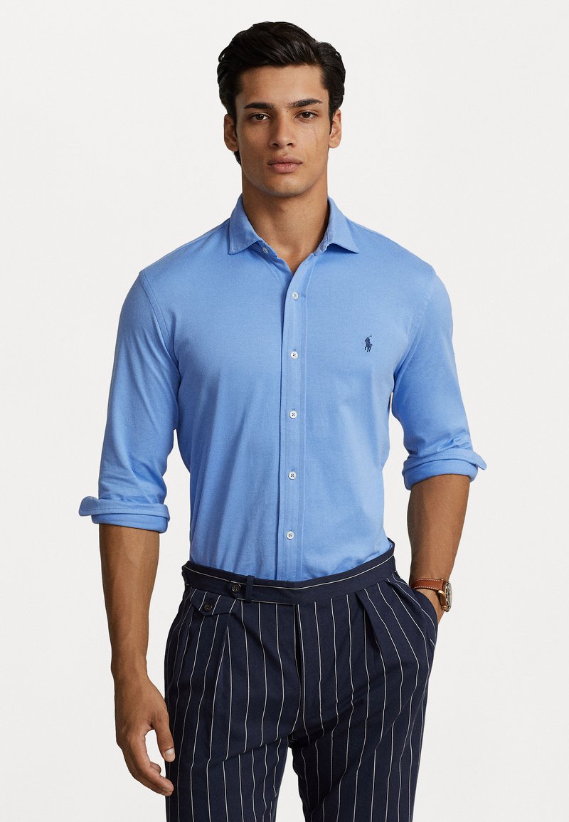 Polo Ralph Lauren JERSEY SPREAD-COLLAR SHIRT - Shirt - harbor island ...