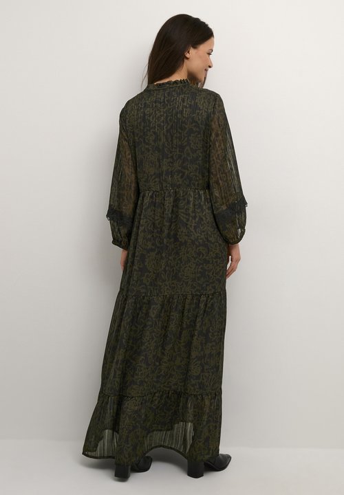 Kaffe BPPOLINA WITH LONG SLEEVES - Maxikleid - green toned flower print ...
