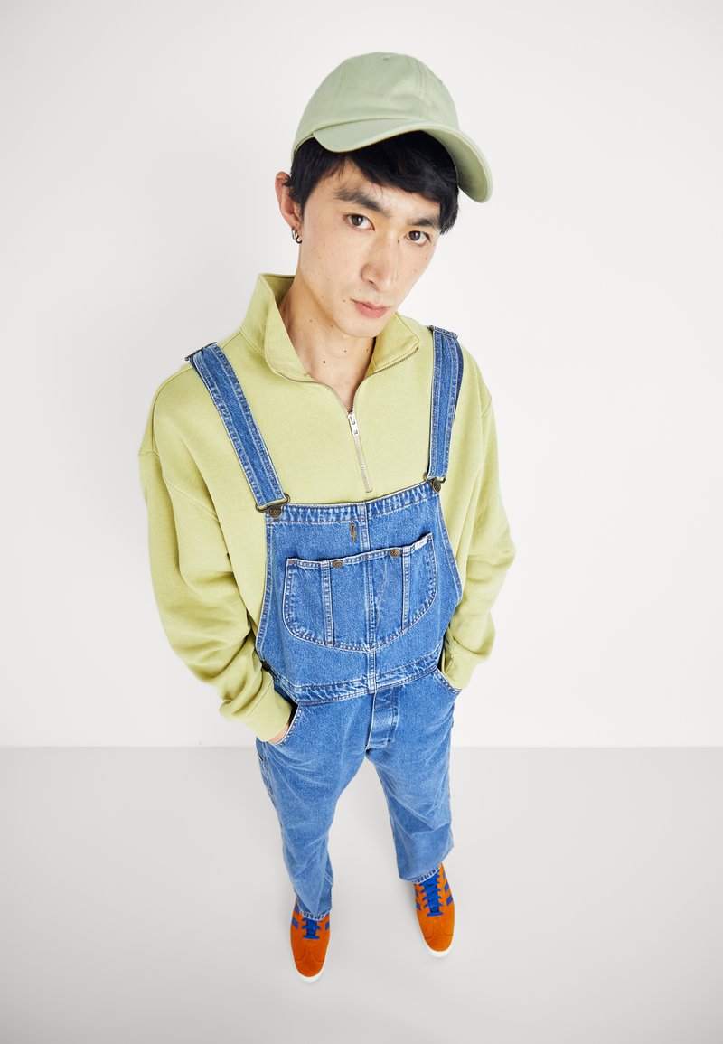 Lee BIB - Lacláče - blue denim/blue/modrý denim - Zalando.cz