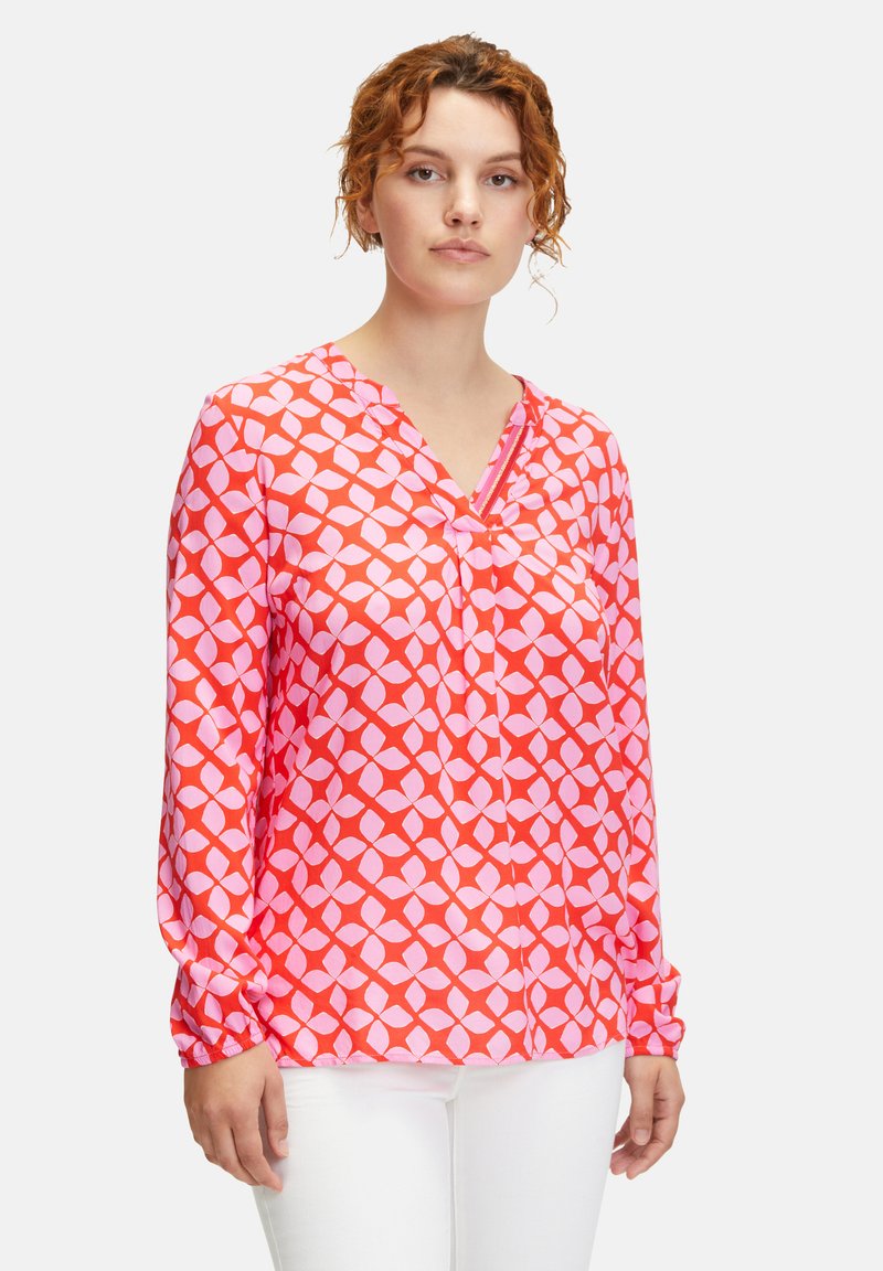 Cartoon MIT MUSTER - Bluse - pink dark red/pink - Zalando.at