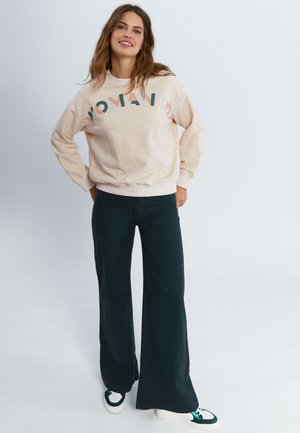 I.Code by IKKS WITH FLOCKED VISUAL - Sweatshirt - dark green/dunkelgrün ...