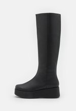 Monki Platform boots - black dark/black - Zalando.co.uk