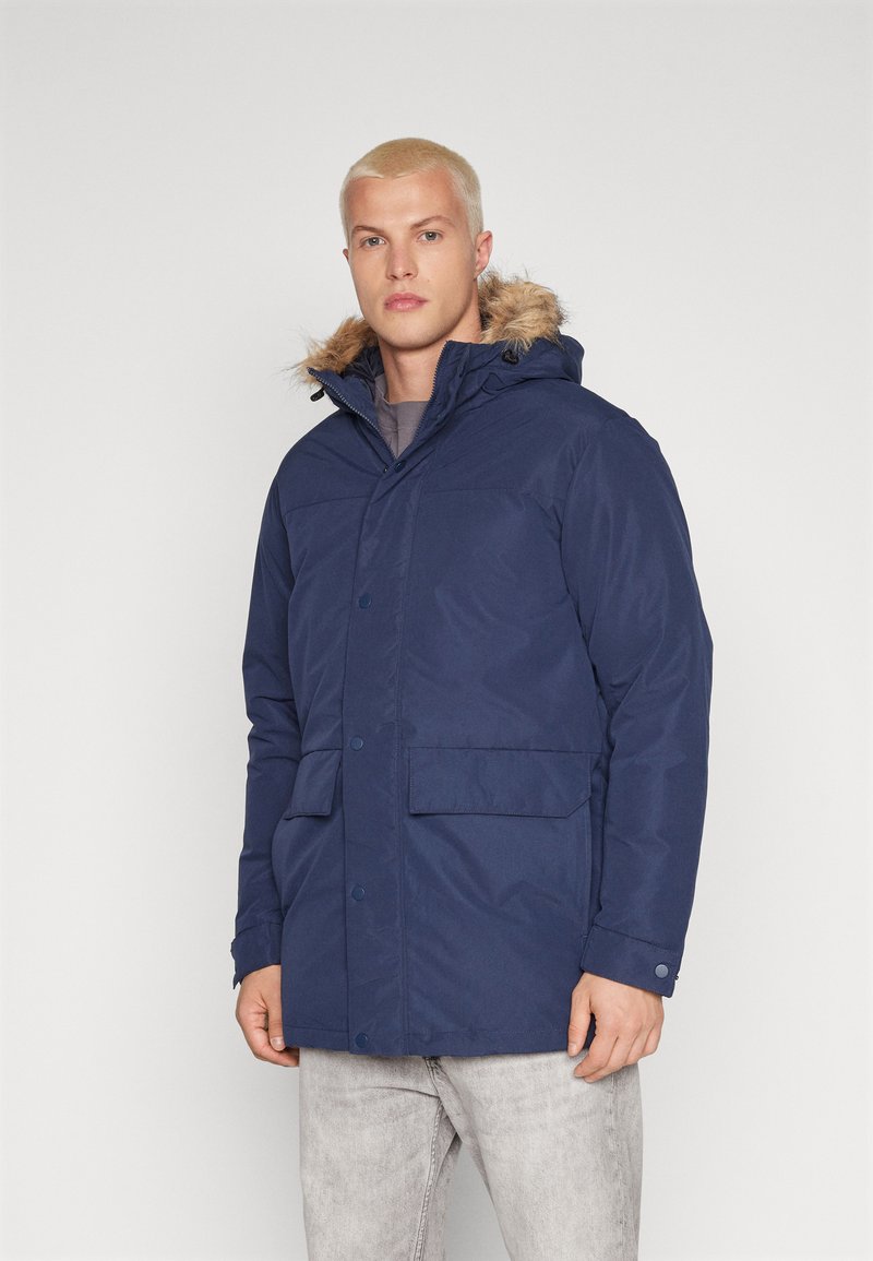 Jack & Jones JJCHAMP JACKET - Vinterkåpe / -frakk - navy blazer ...