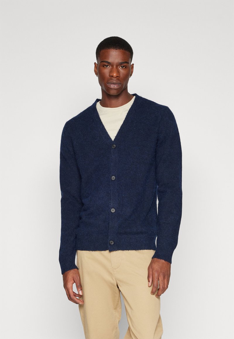 Selected Homme SLHRAI CARDIGAN - Strickjacke - sky captain/dunkelblau ...