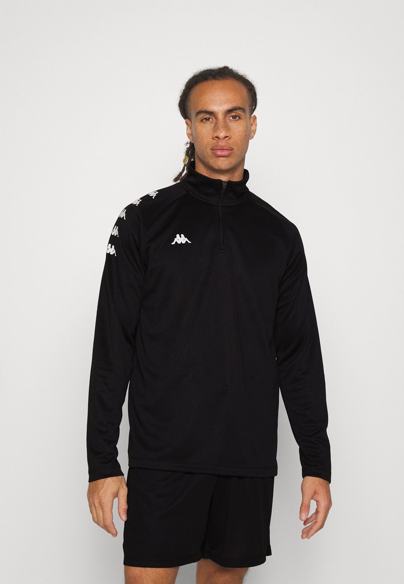 Kappa TRAINING - Topper langermet - caviar/svart - Zalando.no