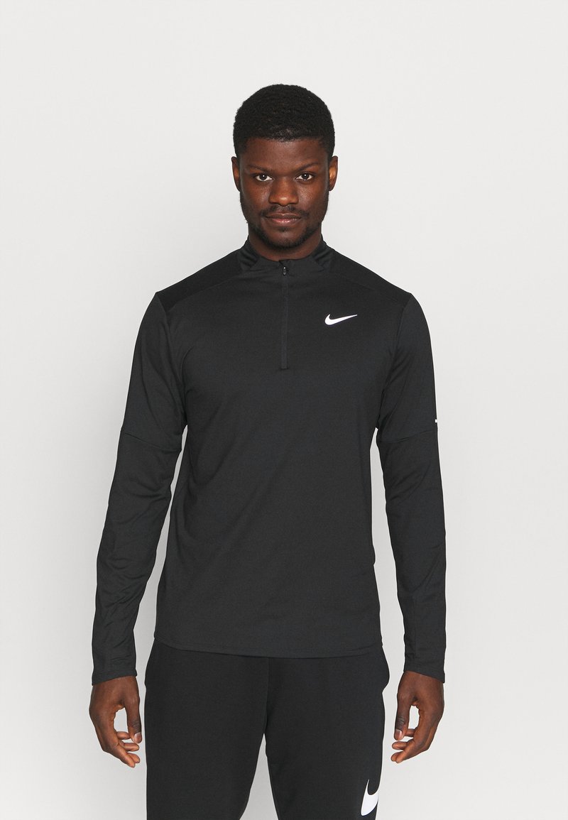 Nike Performance Long sleeved top - black/silver/black - Zalando.co.uk