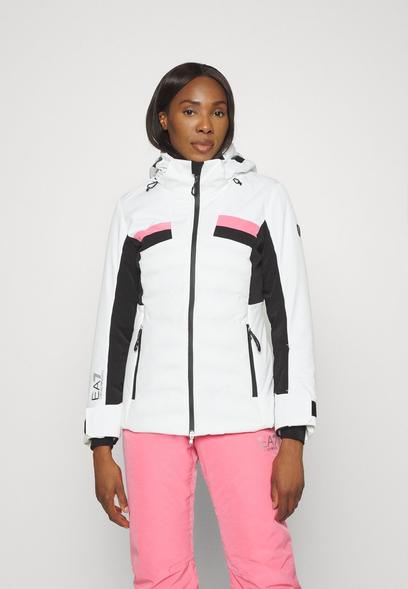 EA7 Emporio Armani KITHBUHEL PROTECTUM7 COLORBLOCK - Snowboard jacket - white - Zalando.co.uk