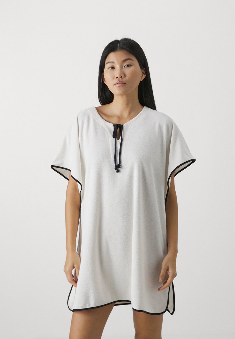 Tommy Hilfiger ESSENTIALS KAFTAN - Beach accessory - ivory/off-white ...