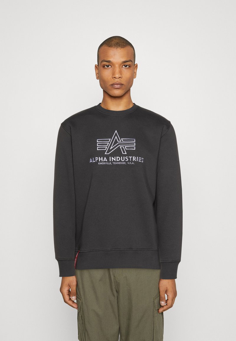 Alpha Industries BASIC EMBROIDERY - Sudadera - vintage grey/gris - Zalando.es