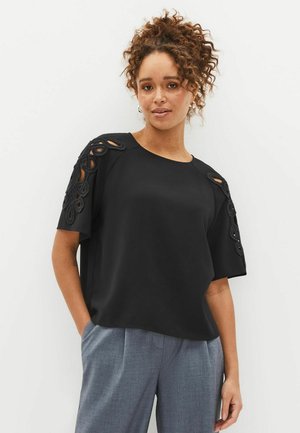 Next SHORT SLEEVE BRODERIE PETITE - Bluse - blush pink/pink - Zalando.ch