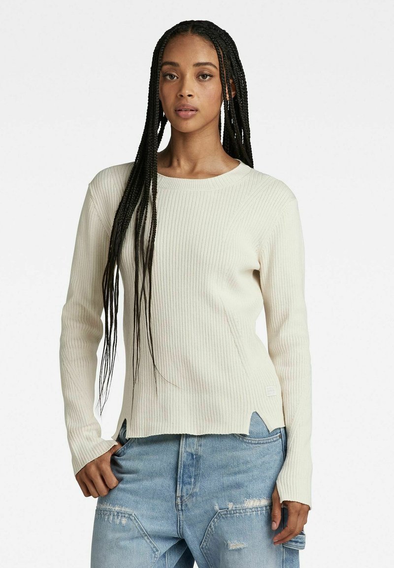G-STAR Jumper - antique white/beige - Zalando