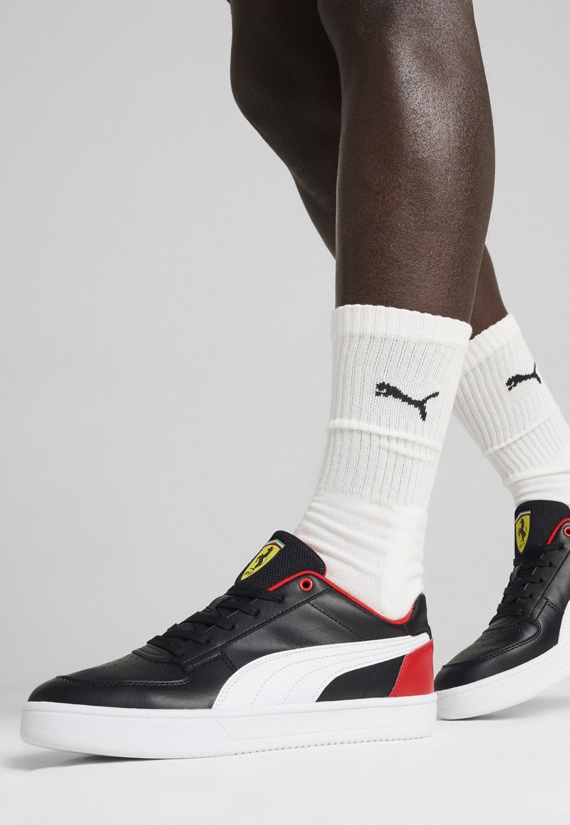 Puma SCUDERIA FERRARI CAVEN 2.0 - Sneakers - black white rosso corsa ...