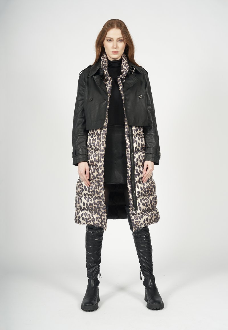 Freaky Nation Manteau d'hiver - black leo/noir - ZALANDO.FR