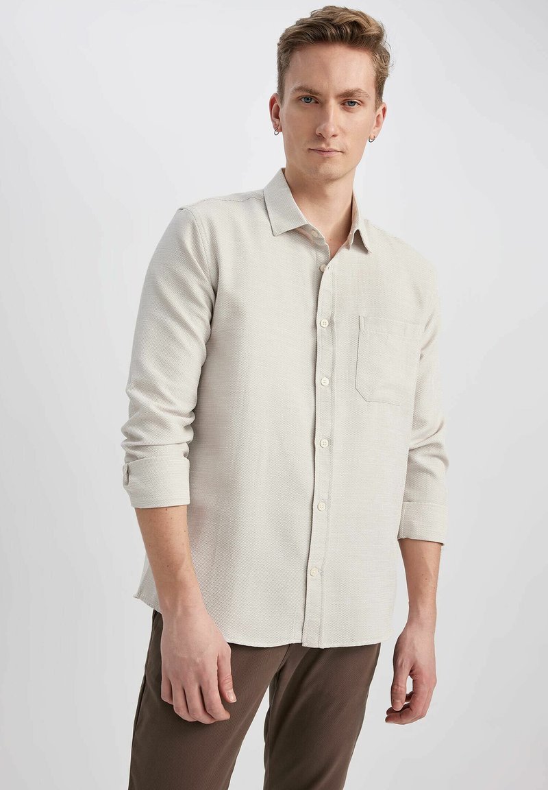 DeFacto REGULAR FIT - Hemd - beige - Zalando.de