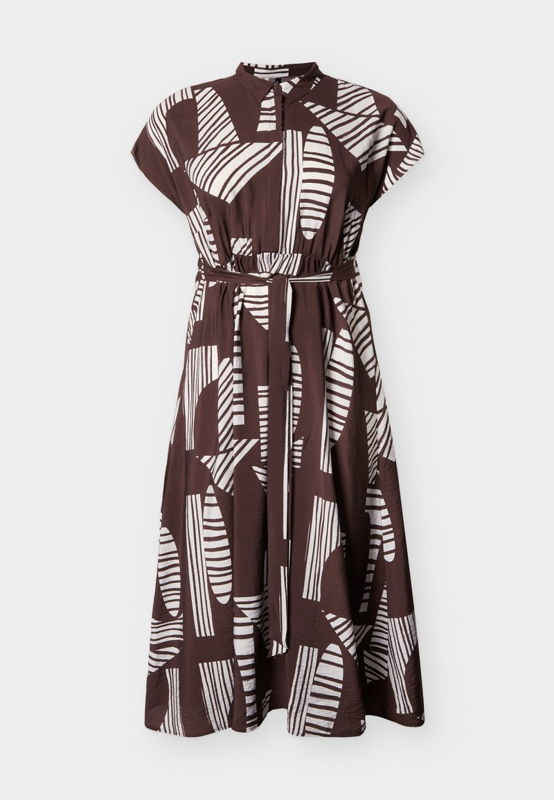 Vero Moda Curve VMCJOSIE Long - Robe chemise - chocolate martini/marron ...