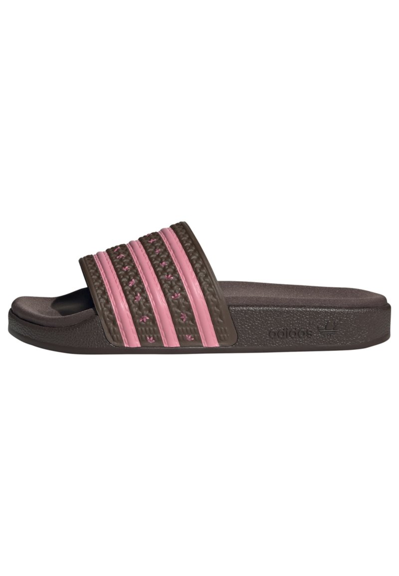 adidas Originals ADILETTE - Pool slides - brown - Zalando.ie