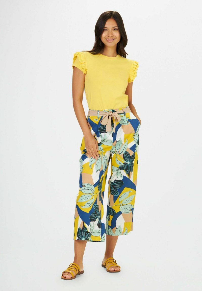 Conbipel WITH RUFFLES - T-shirt basic - giallo/geel - Zalando.nl