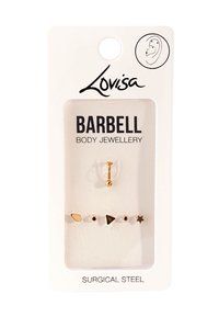 Lovisa MIXED BARBELL SET - Oorbellen - gold coloured/goudkleurig - Zalando.be