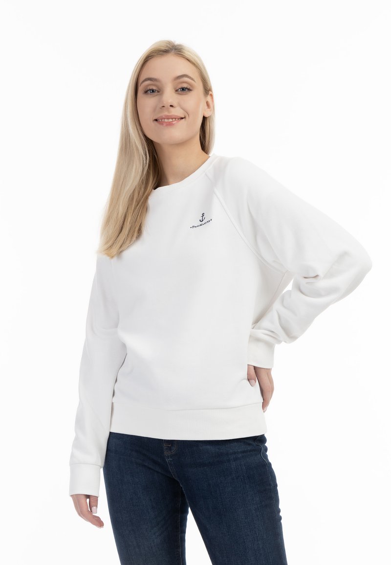 DreiMaster MIT RUNDHALS BRIDGEPORT - Sweatshirt - weiss/weiß - Zalando.de