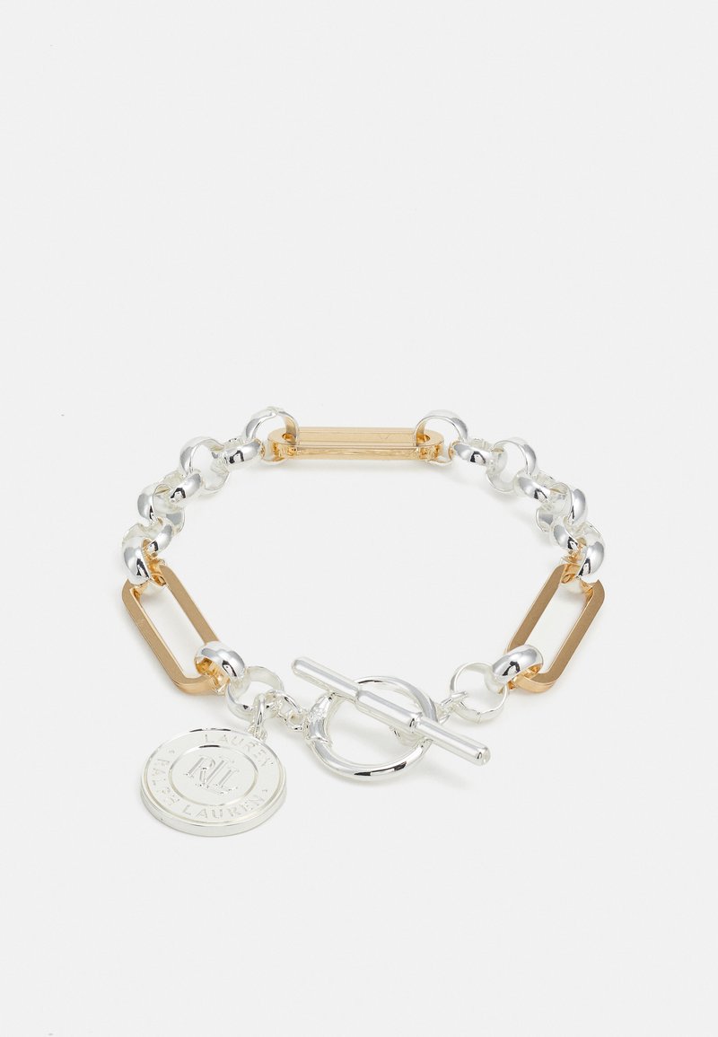 Lauren Ralph Lauren LOGO COIN FLEX - Armband - silver-coloured/gold ...