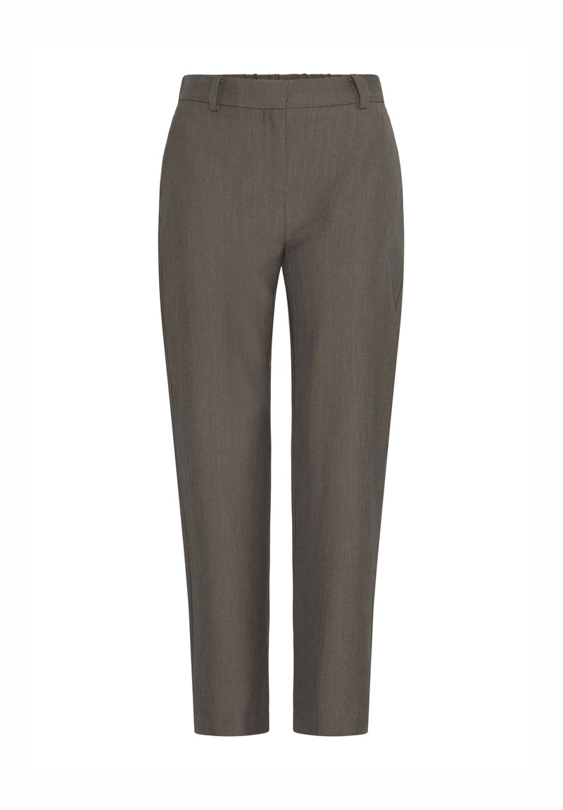 b.young BYDANTA STRAIGTH - Pantalon classique - walnut melange/marron ...