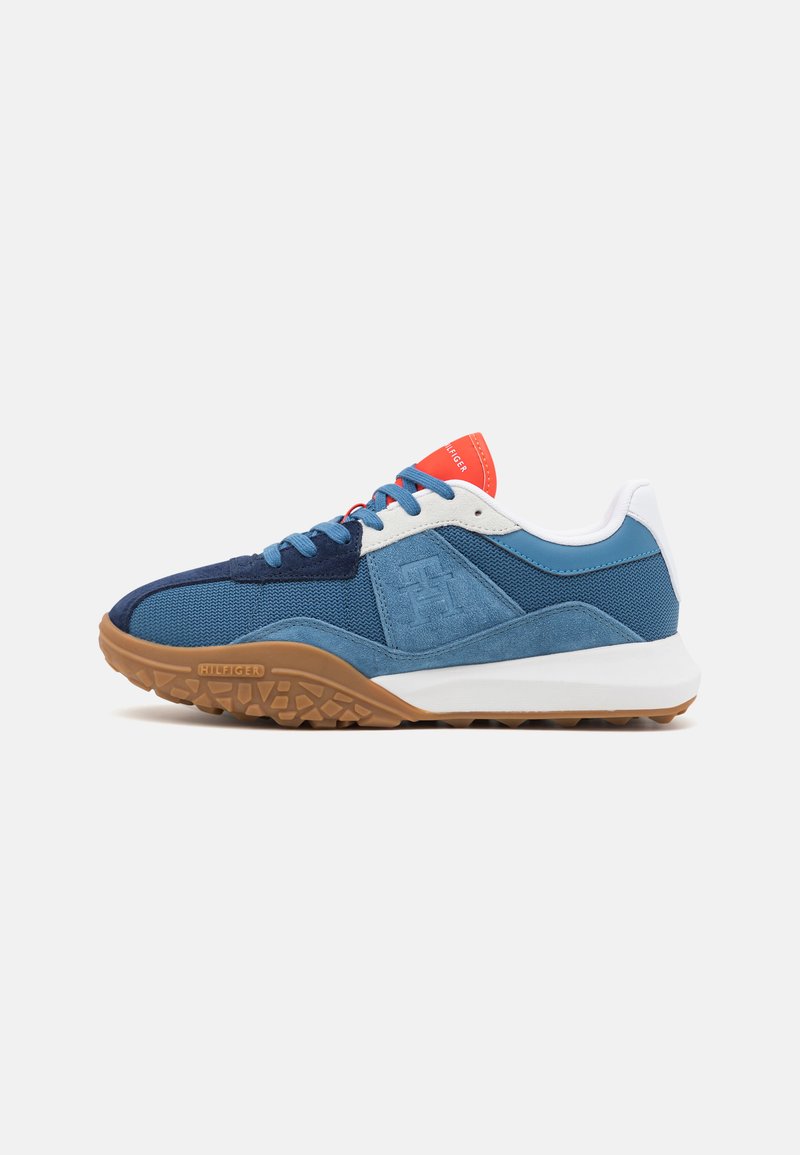 Tommy Hilfiger RETRO MODERN RUNNER MIX - Baskets basses - blue coast ...