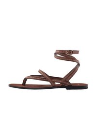 Mango Sandale cu baretă între degete - brown/maro - Zalando.ro