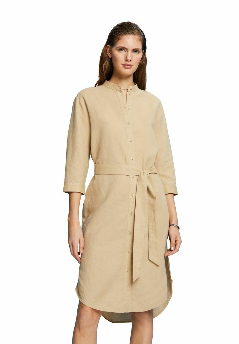 Esprit Shirt dress - sand - Zalando.ie
