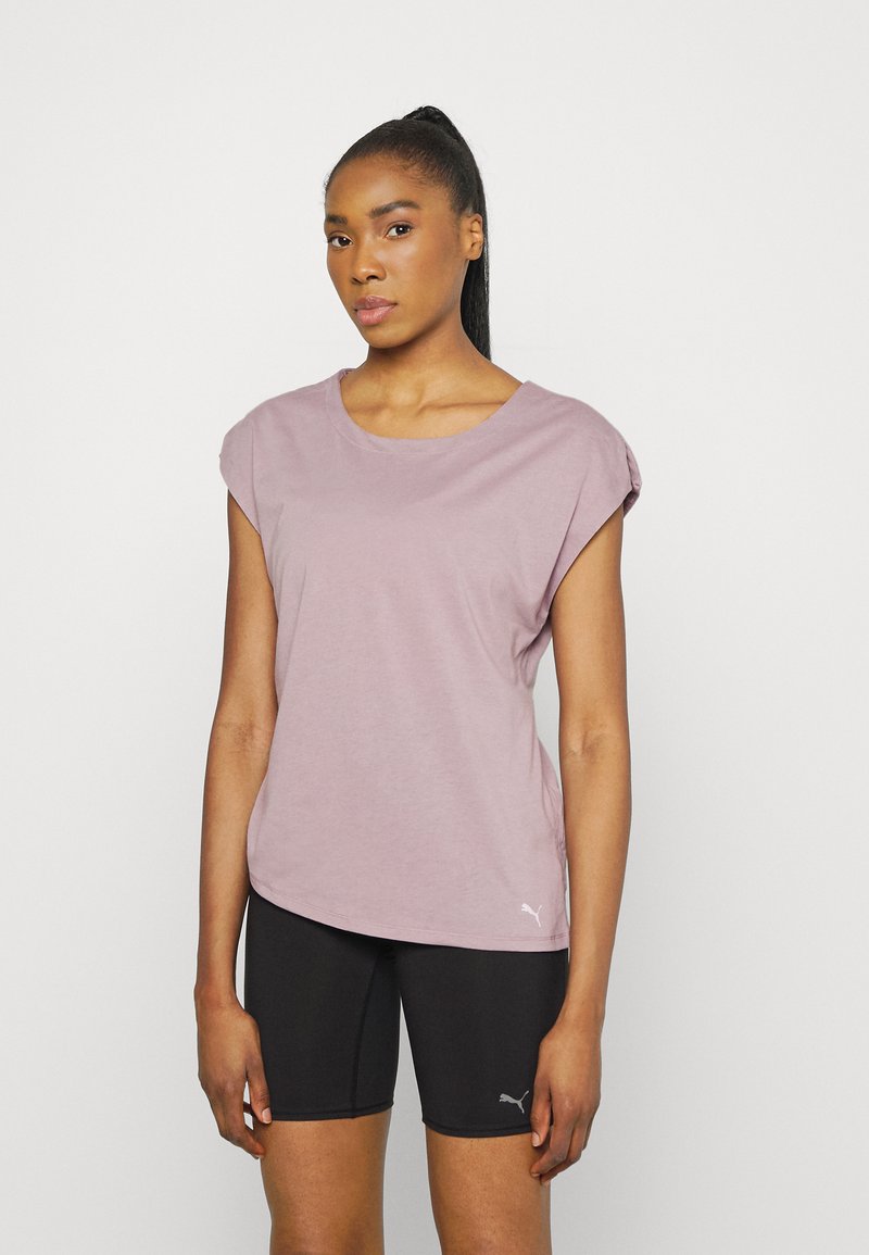 Puma STUDIO FOUNDATION - Sport T-shirt - quail/mauve - Zalando.at