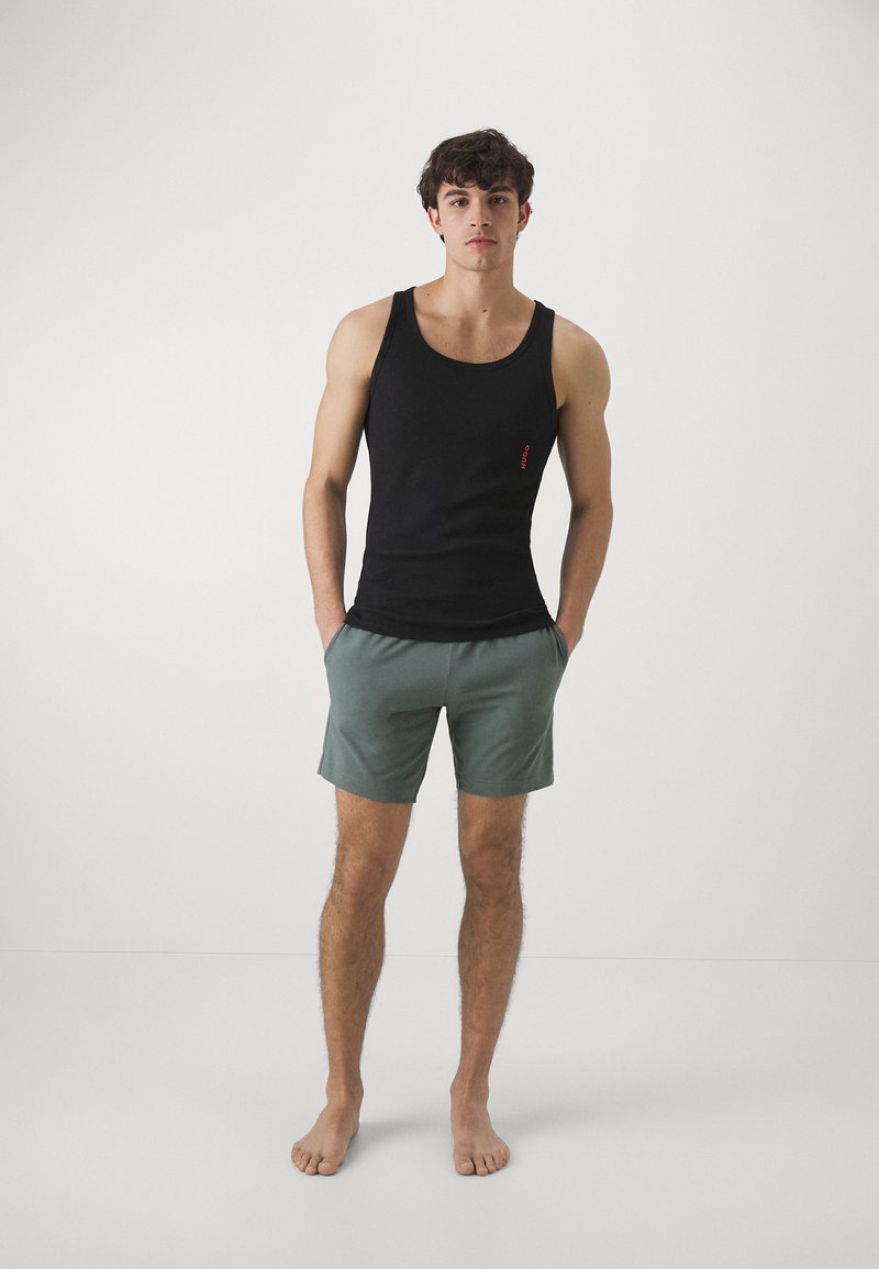HUGO TANK TOP TWIN 2 PACK - Undershirt - medium grey/black/black ...