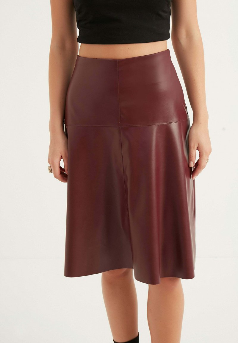 Herita A-snit nederdel - burgundy/bordeaux - Zalando.dk