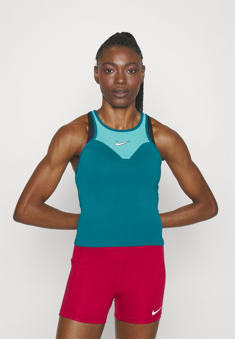 Nike Performance SLAM - Top - teal nebula/geode teal/white/türkis ...