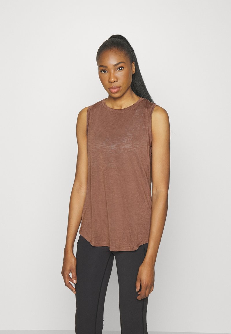Athleta BREEZY TANK - Top - rustic beige/beige - Zalando.at