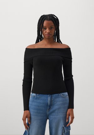 Cache Cache MIT BARDOT-AUSSCHNITT - Jersey de punto - noir/negro ...