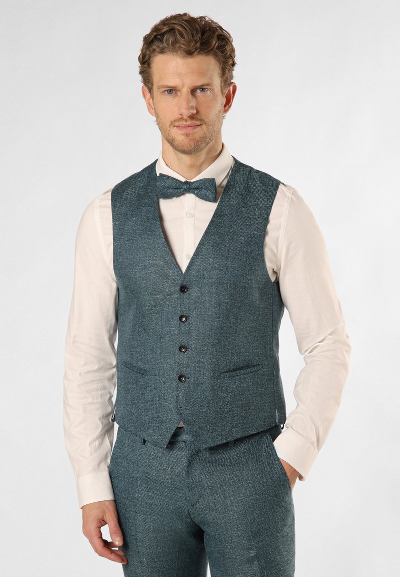 CG – Club of Gents BAUKASTEN PLUM - Waistcoat - petrol/blue - Zalando