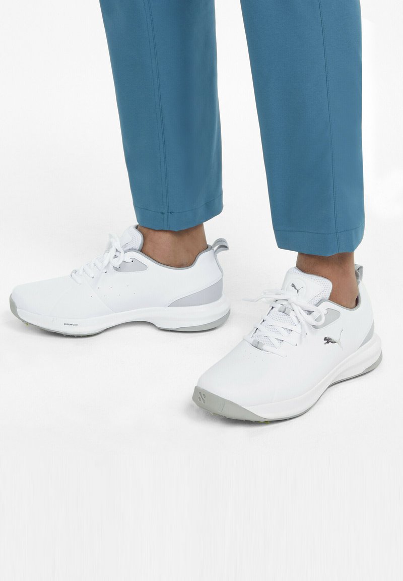 Puma FUSION FX TECH GOLF - Scarpe da golf - white- silver high rise ...