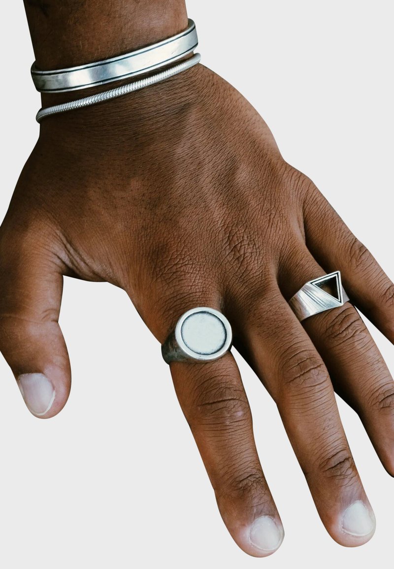 TWOJEYS TRIANGLE UNISEX - Ring - silver-coloured/zilverkleurig - Zalando.nl