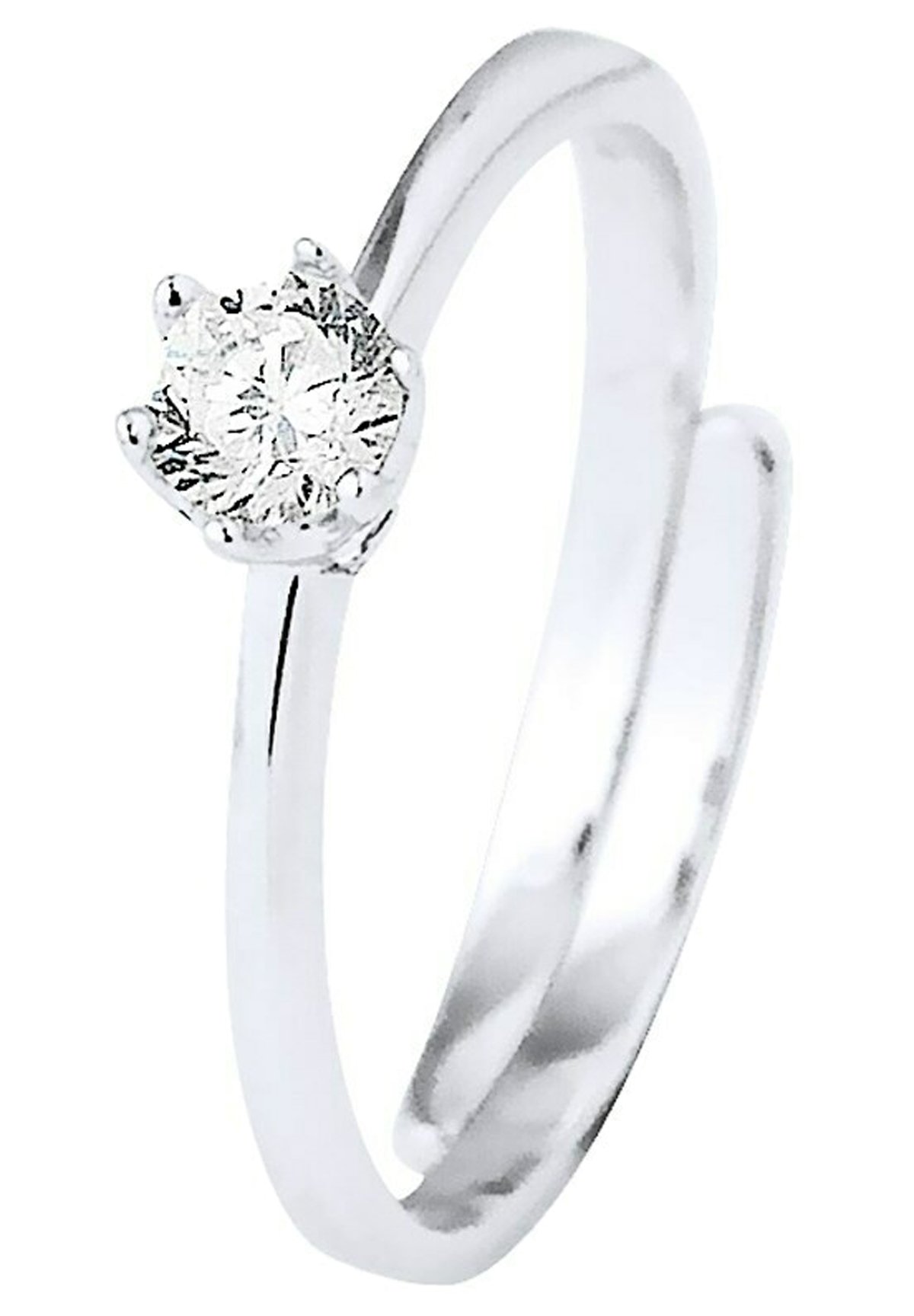 LOVA LOLA VAN DER KEEN ENGAGEMENT ADJUSTABLE RING 4 MM FINE SILVER 925 1000 Ring blanc weiB Zalando