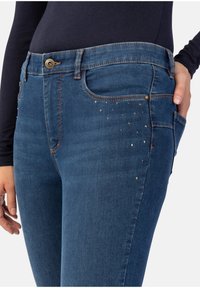 Stooker Women RIO STRASS - Jeans Skinny Fit - medium blue/blue denim ...
