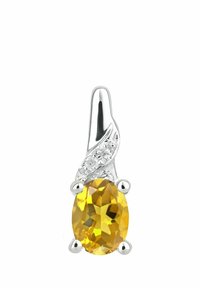 DIAMANT L'ÉTERNEL CITRINE - Náušnice - white gold-coloured/biela ...