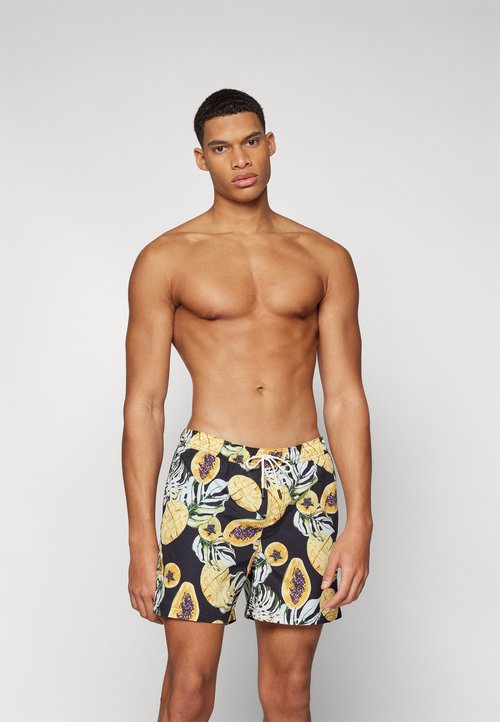 Blount & Pool Uimashortsit - black yellow duck/musta - Zalando.fi