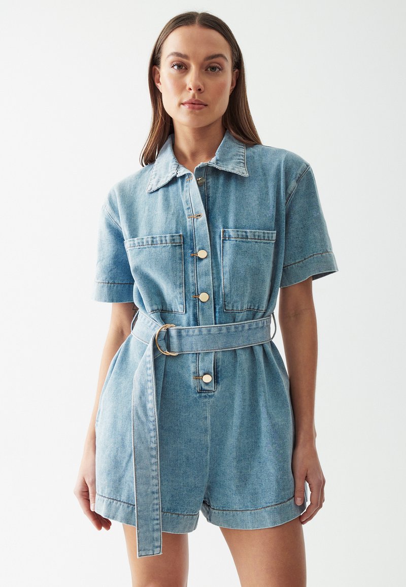 THE FATED VALLI ROMPER - Jumpsuit - light blue wash/blue - Zalando.ie