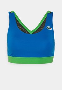 Lacoste Sport BRA ACTIVE - Medium support sports bra - kingdom/black ...