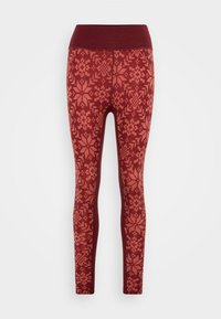 Kari Traa EDITH PANTS - Legging - burgundy red/rood - Zalando.nl