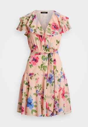 Lauren Ralph Lauren Petite ELMAND SHORT SLEEVE DAY DRESS - Freizeitkleid - cream multi/offwhite ...